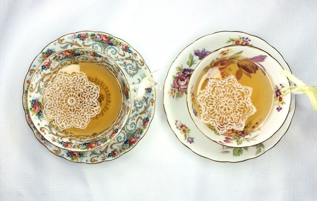 Sugar Doilies 12pcs of 2.25" Edible Doily for Tea or Coffee Cake Lace ...