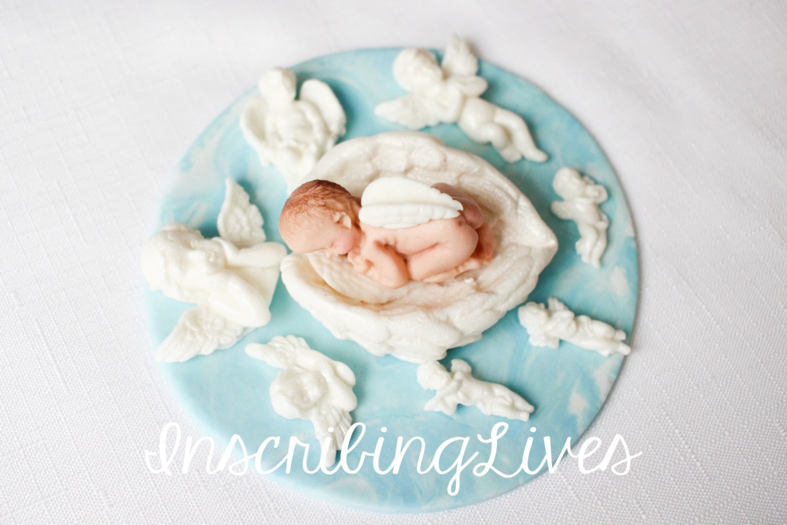 Angel Baby Shower Cake Topper 11pcs Baptism Cake Topper - Etsy