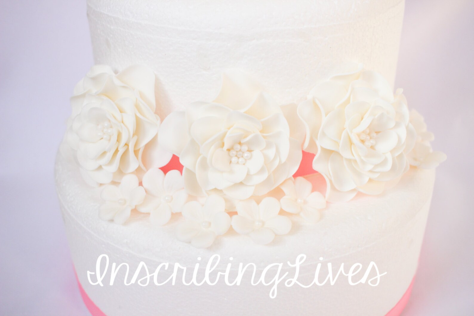 White Wedding Cake Topper 42pcs Decorations Edible Fondant - Etsy