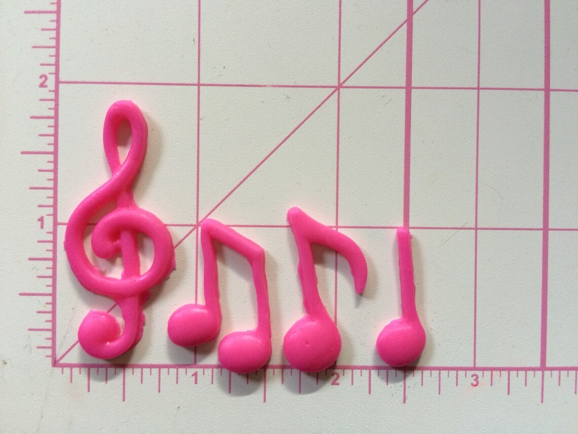 20 Musical Notes Edible Fondant Cake Toppers Decorations - Etsy