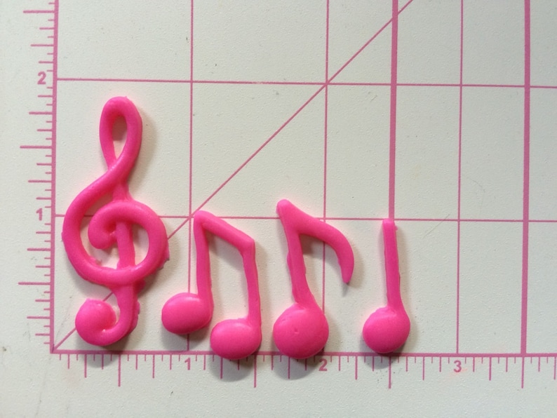 20 Musical Notes Edible Fondant Cake Toppers Decorations - Etsy