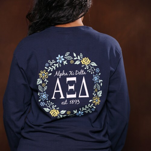 Alpha Xi Delta Sorority Peachy Printable Art Print Axid | Etsy