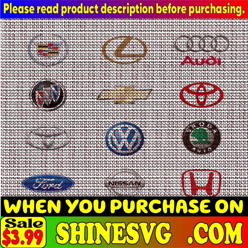 Bundle 12 Files Car Brands Logos Svg, Car Cutting File, Car Logos SVG ...