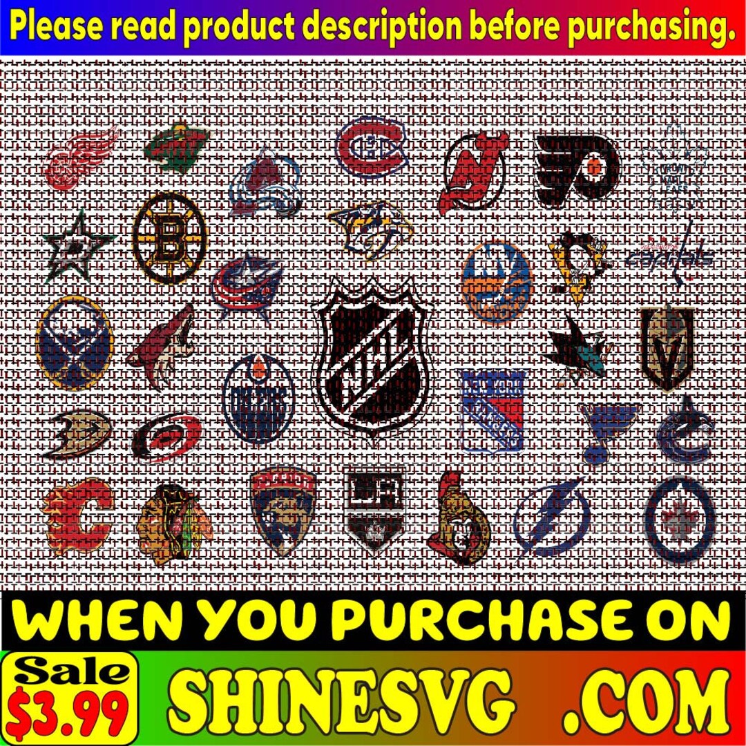 NHL Logo Svg Bundle, Hockey League Logo, NHL Logo NHL Svg Vector Printable Cut Files Clipart ...
