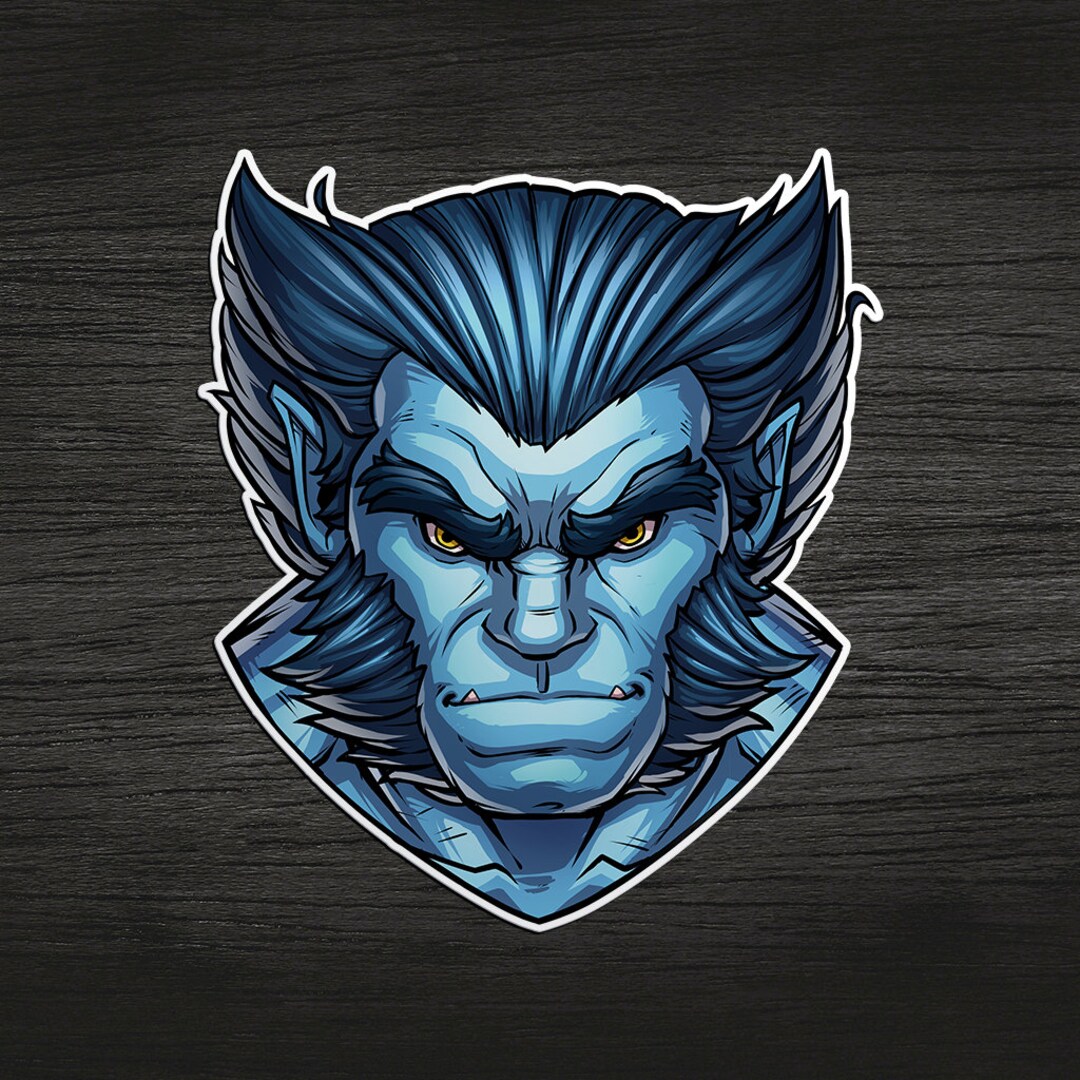 Xmen Beast Sticker! Vinyl Sticker Waterproof Decal for Water Bottle ...