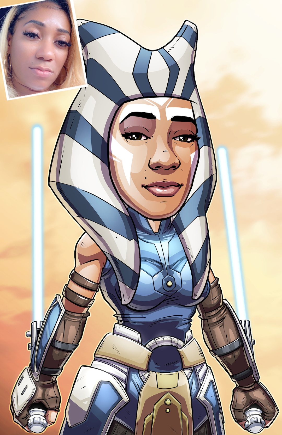 Be the Hero: Ahsoka Tano Custom Art, Starwars, Cartoon, Character ...