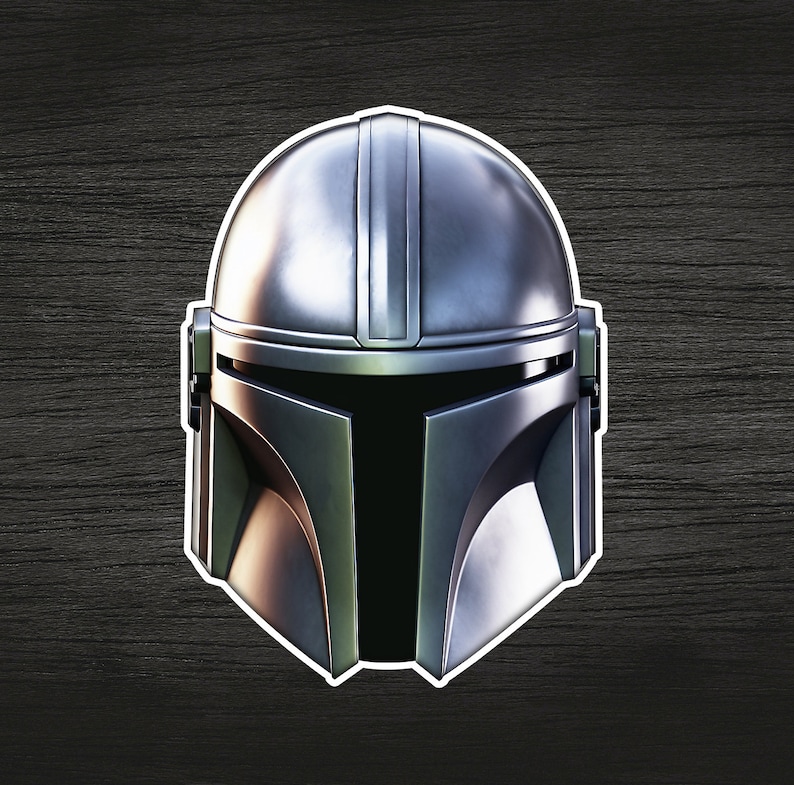 Mandalorian Sticker Premium Vinyl Waterproof Sticker. Gift - Etsy