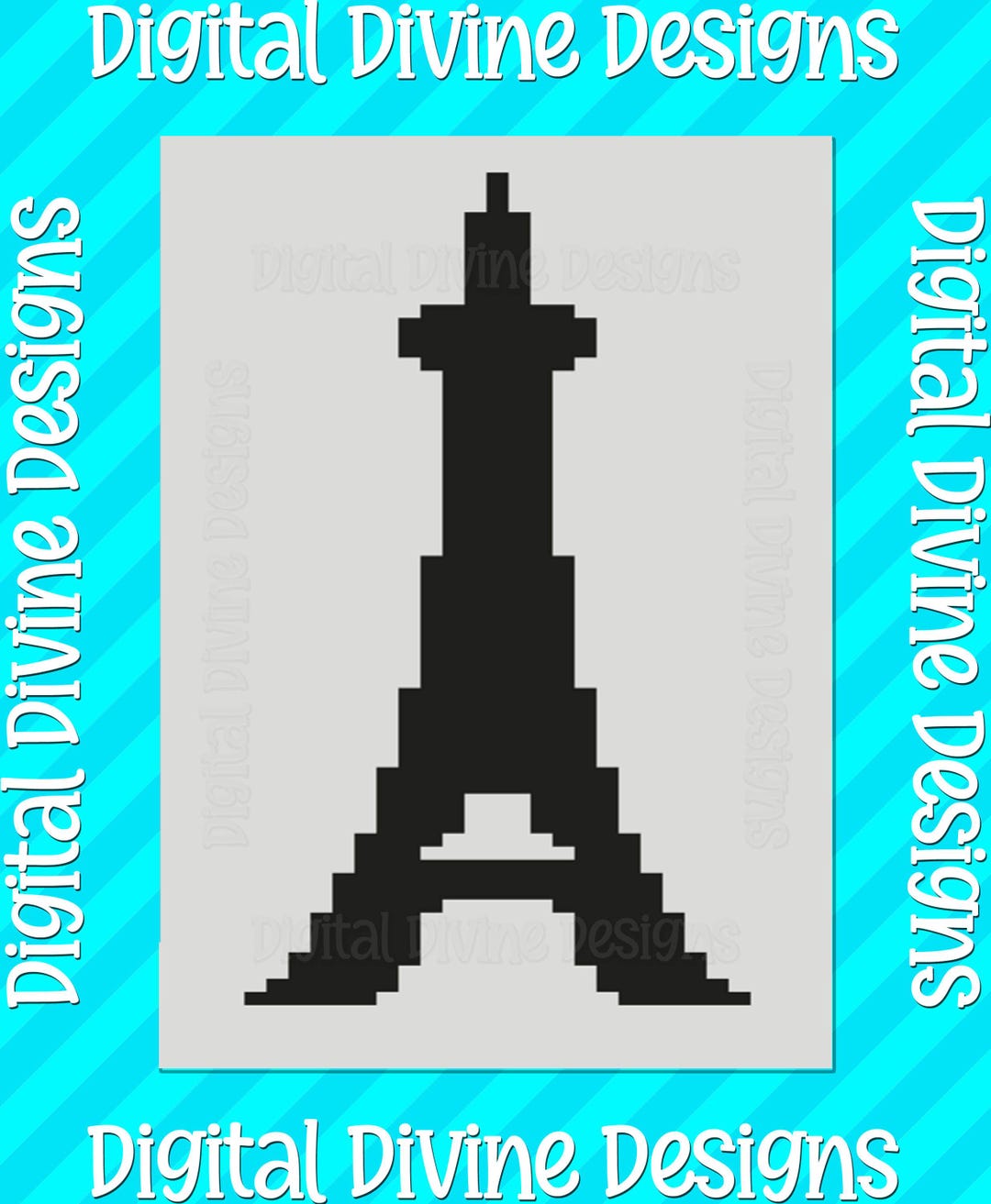 Eiffel Tower 2 Blanket Pattern: Chunky Finger Knit (digital Download ...
