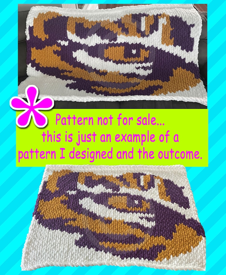 Letter K Blanket Pattern: Chunky Finger Knit, Collegiate Block (digital ...