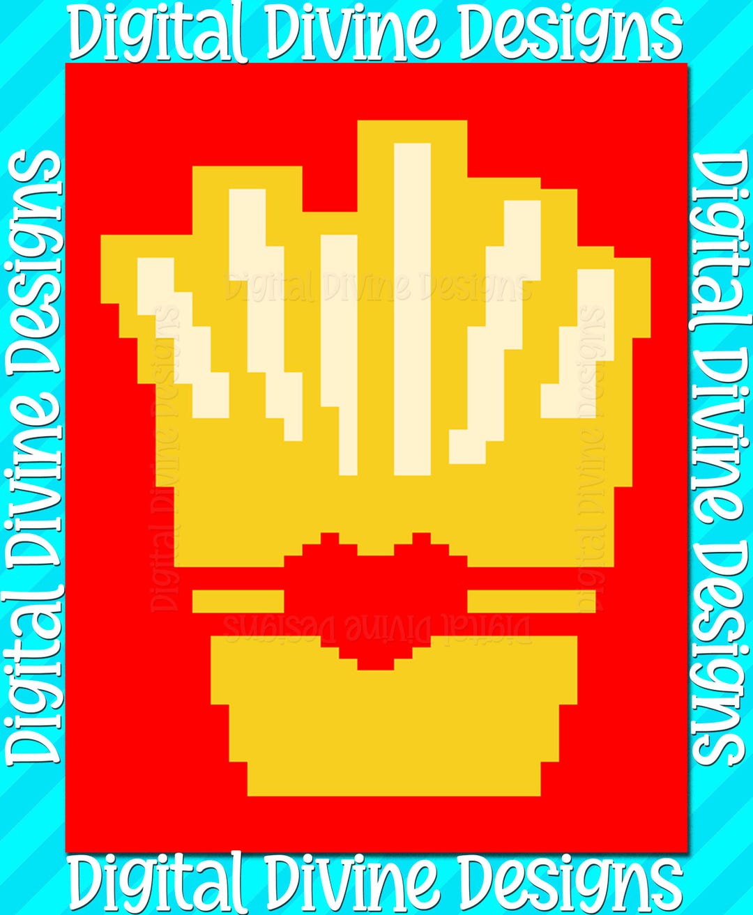 French Fries Blanket Pattern: Chunky Finger Knit (digital Download) - Etsy