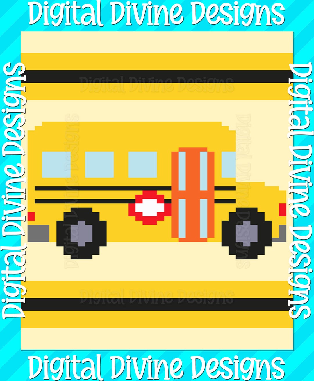 School Bus Blanket Pattern: Chunky Finger Knit (digital Download) - Etsy