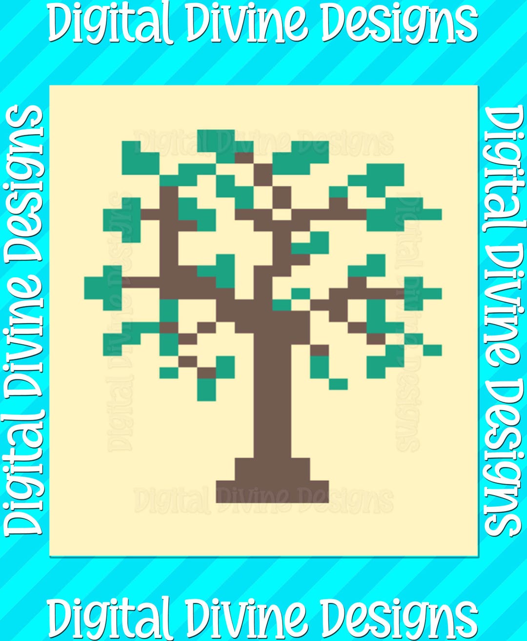 Nursery Nature Themed Tree Baby Blanket Pattern: Chunky Finger Knit ...