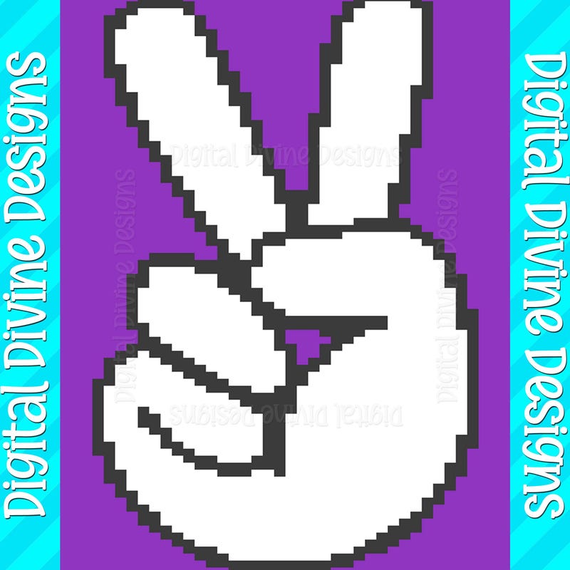 Knit Peace Sign - Etsy