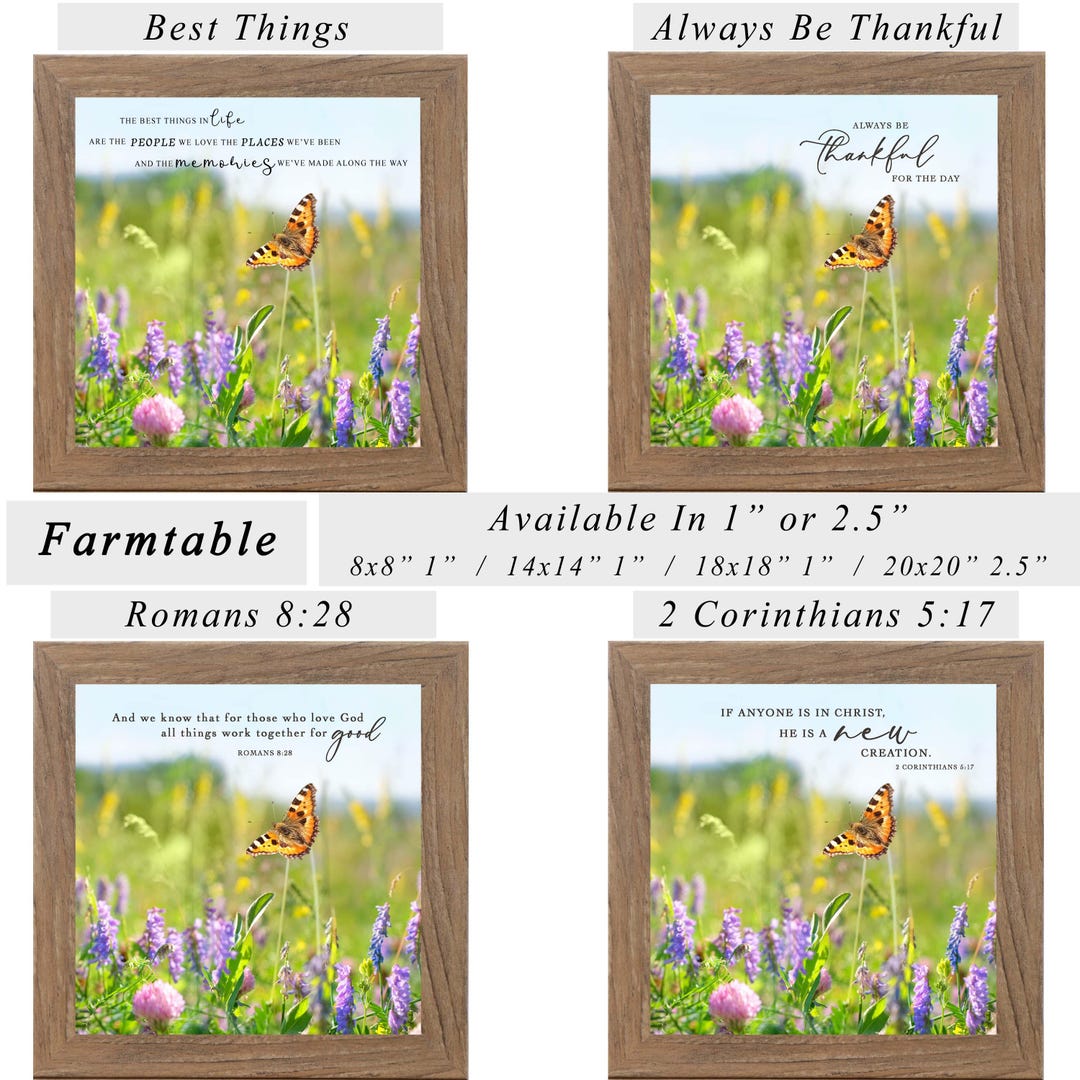 Butterfly Meadow Wall Art – Faith & Encouragement Quote Decor - Etsy