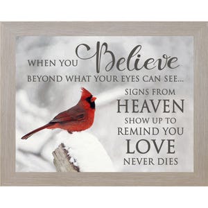 When You Believe | Beyond What Your Eyes Can See Signs From Heaven Red ...
