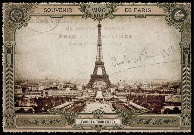 Set of 50 Different Postcards of Paris Vintage Old Fashion | Etsy