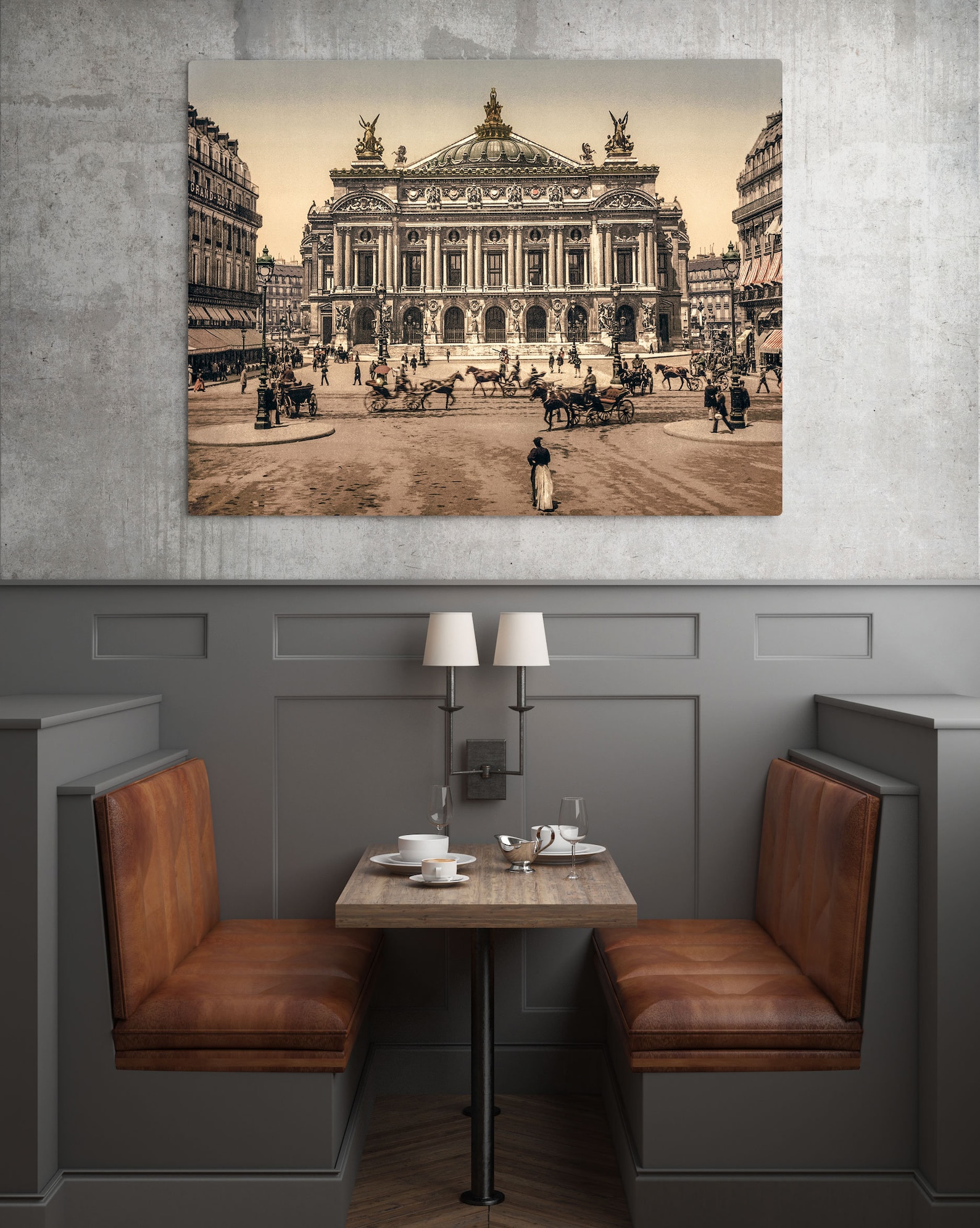 Old Paris Print Opera Garnier - Image 1900 Vintage Poster Retro ...