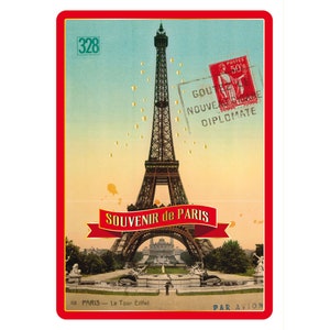Set of 50 Different Postcards of Paris Vintage - Old Fashion Designs of ...