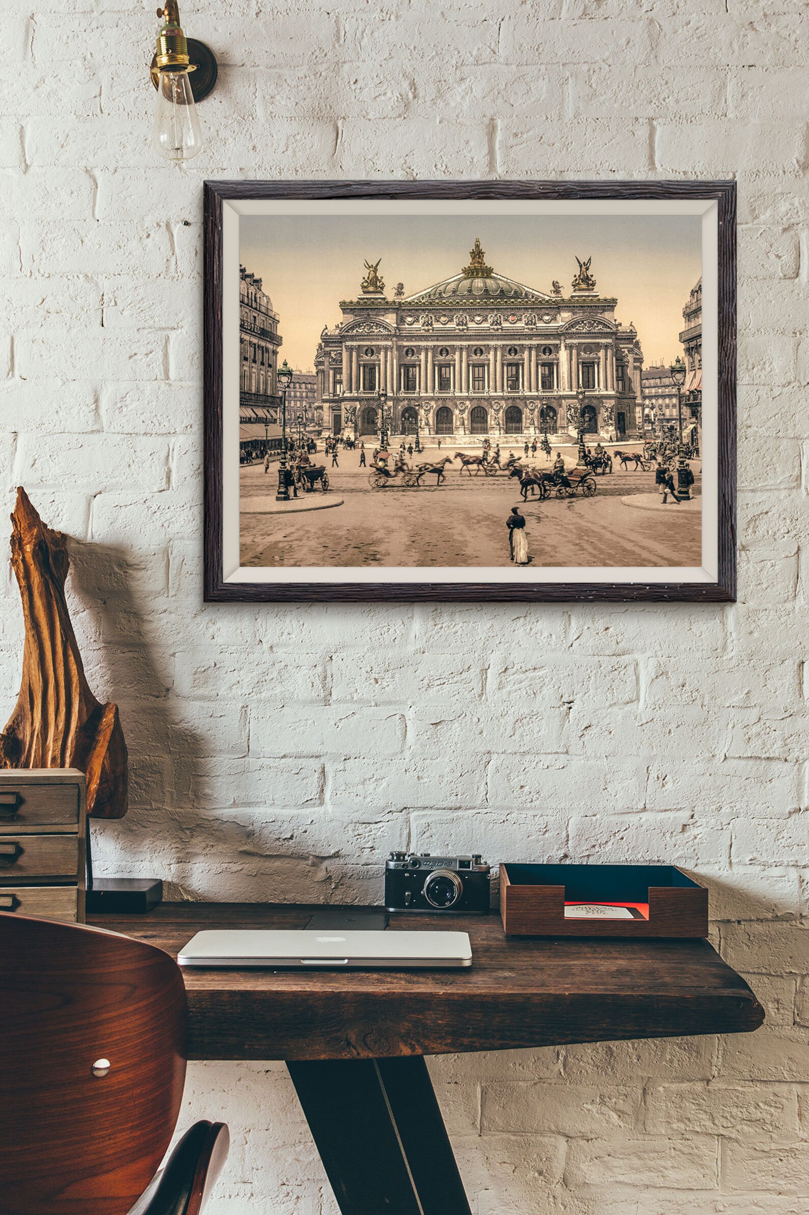 Old Paris Print Opera Garnier - Image 1900 Vintage Poster Retro ...