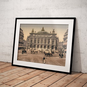 Old Paris Print Opera Garnier - Image 1900 Vintage Poster Retro ...