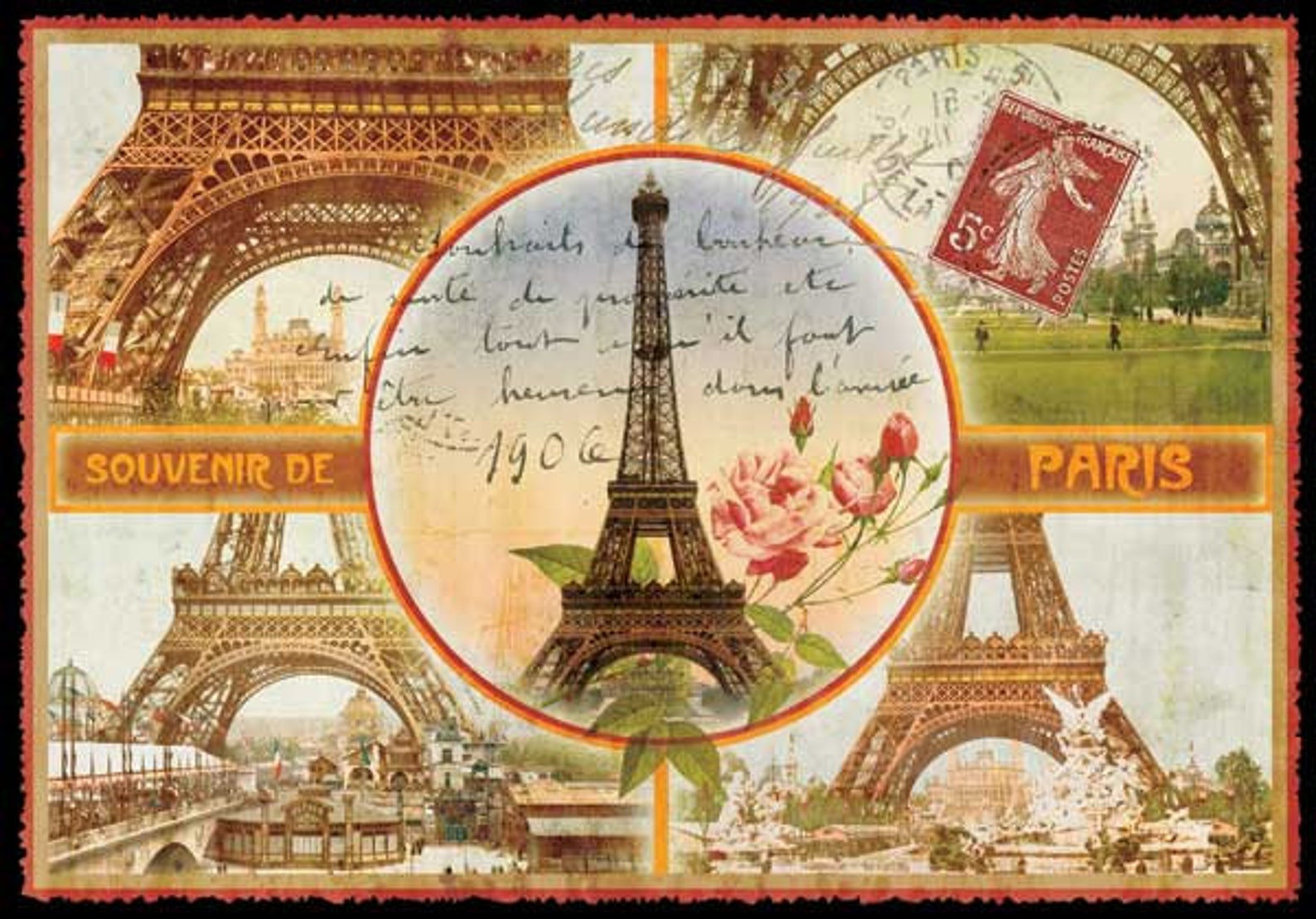 Lote de 50 postales Paris Vintage Retro visuales de los | Etsy
