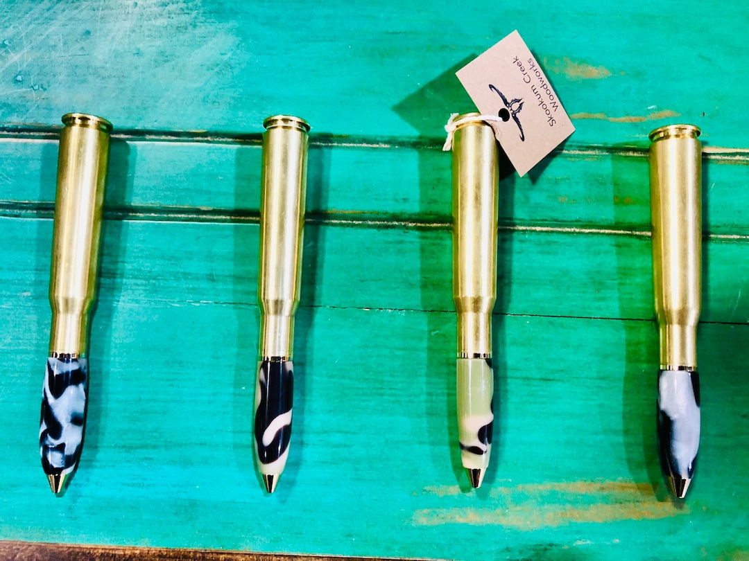 Handmade 50 Cal Shell Ink Pen - Etsy