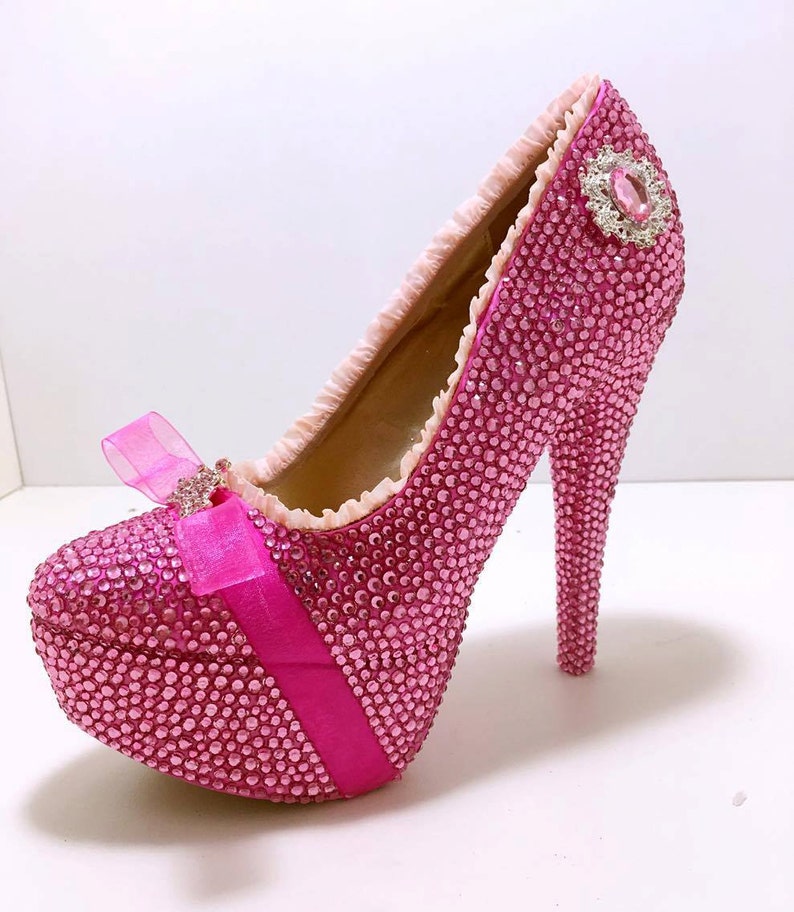 Pink Princess Rhinestone Heels/ Wedding/ Prom/ Party/ Cosplay - Etsy