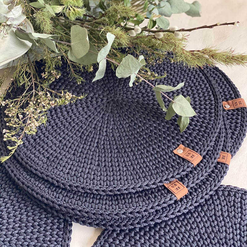 Knitted Placemats - Etsy
