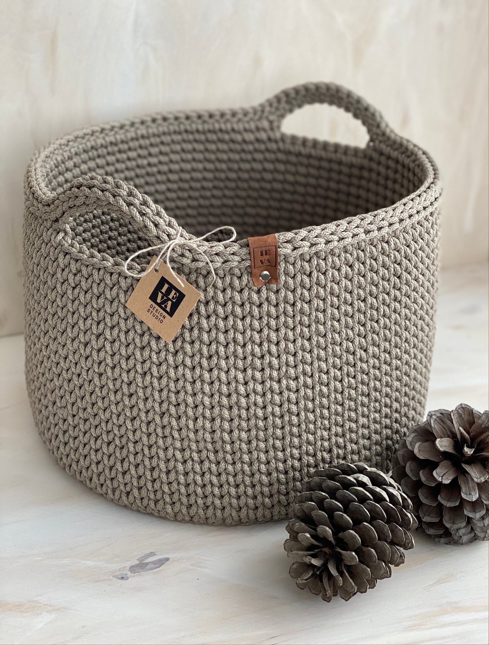 Basket Storage Crochet Basket - Etsy