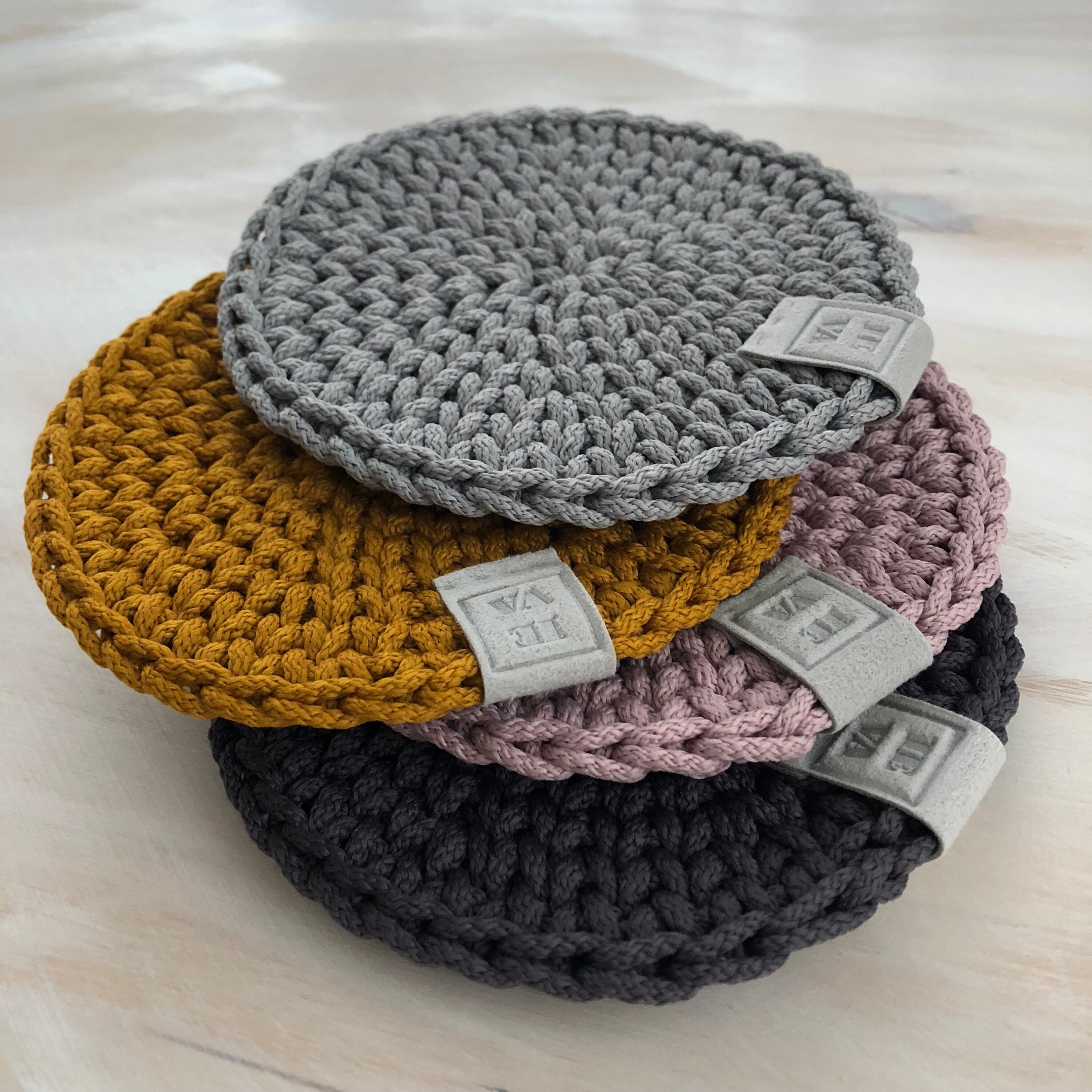 Crochet Coasters, Set of 4, Handmade Crochet Coasters, Table Decor ...