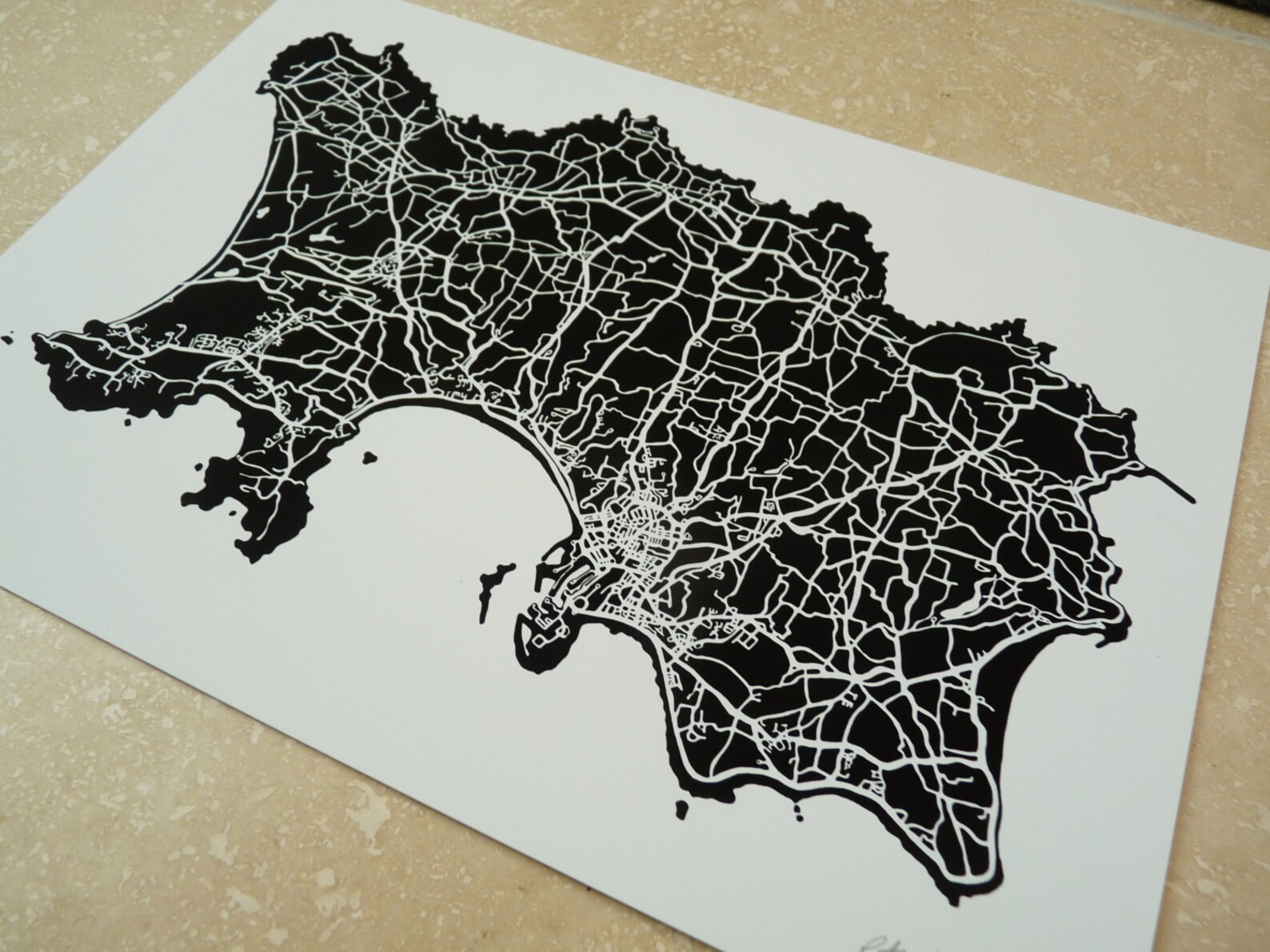 Jersey Art Map Limited Edition Contemporary Giclée Print - Etsy UK