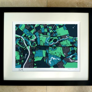 York Art Map Limited Edition Contemporary Giclée Print - Etsy