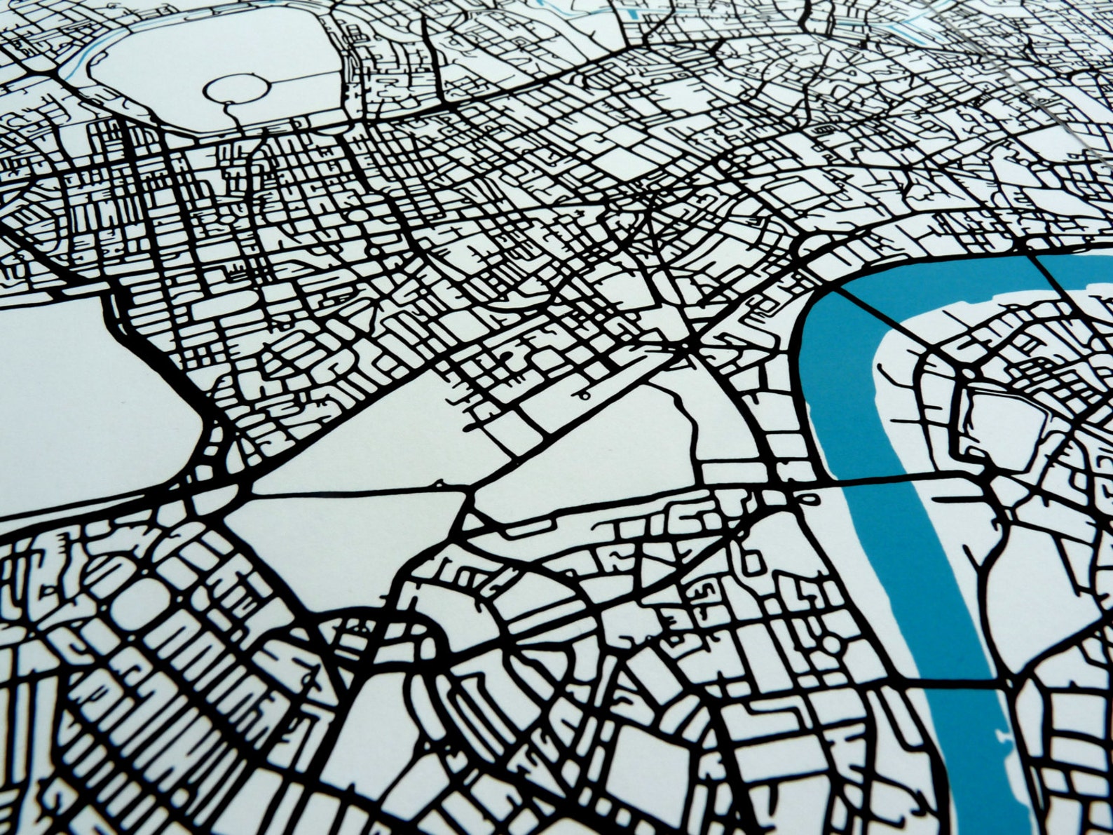 Giant London Art Map Limited Edition Contemporary Giclée - Etsy