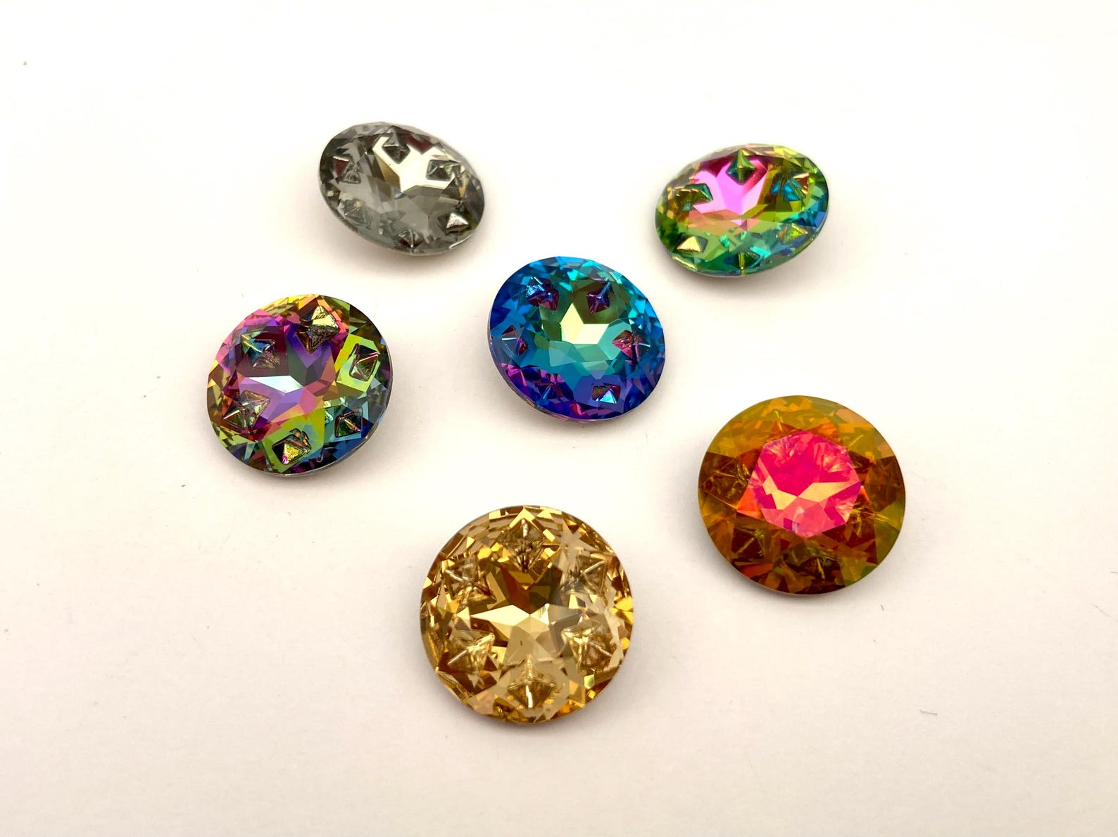 18mm Crystal Chatons, Singles and Mixed Packs - Etsy