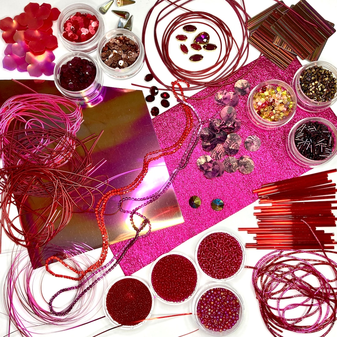 The Indecisive Beader's Embellished Embroidery Experimental Packs - Etsy