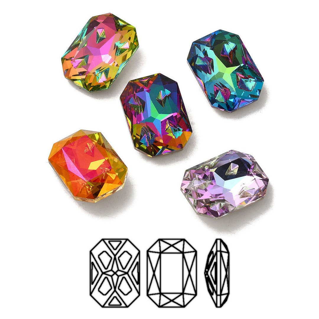 18x13mm Crystal Rectangles, Pairs and Mixed Packs - Etsy