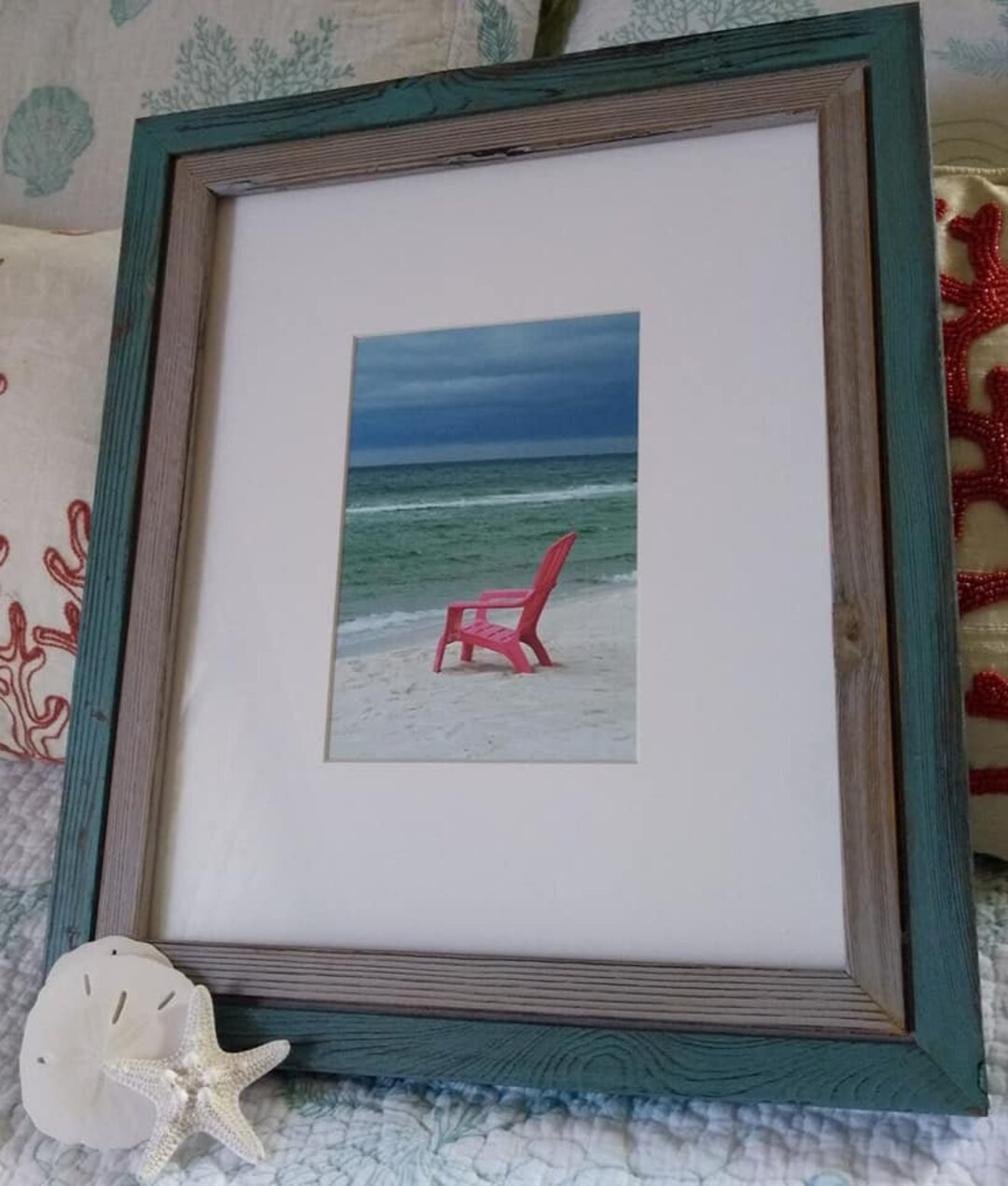Frame Beach Photo Rustic Beach Frame Coastal Photography - Etsy