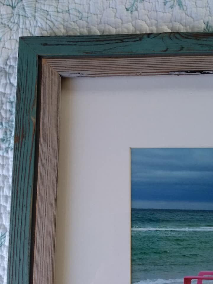 Frame Beach Photo Rustic Beach Frame Coastal Photography - Etsy