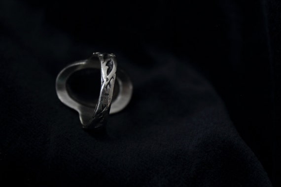 Art Deco Vintage Sterling Silver Ring - Gem