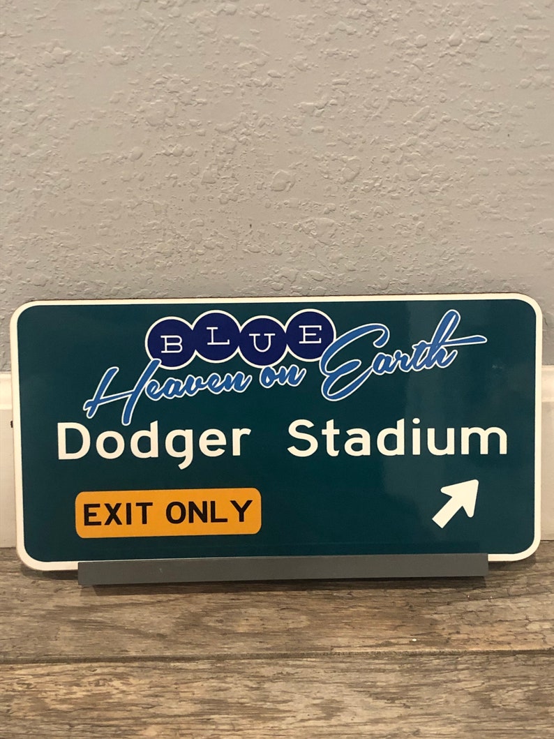 Blue Heaven on Earth Dodger Stadium Inspired Fwy Sign - Etsy