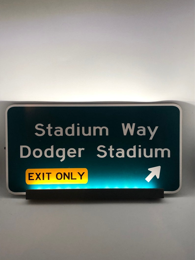 Dodger Stadium Exit Sign - Etsy