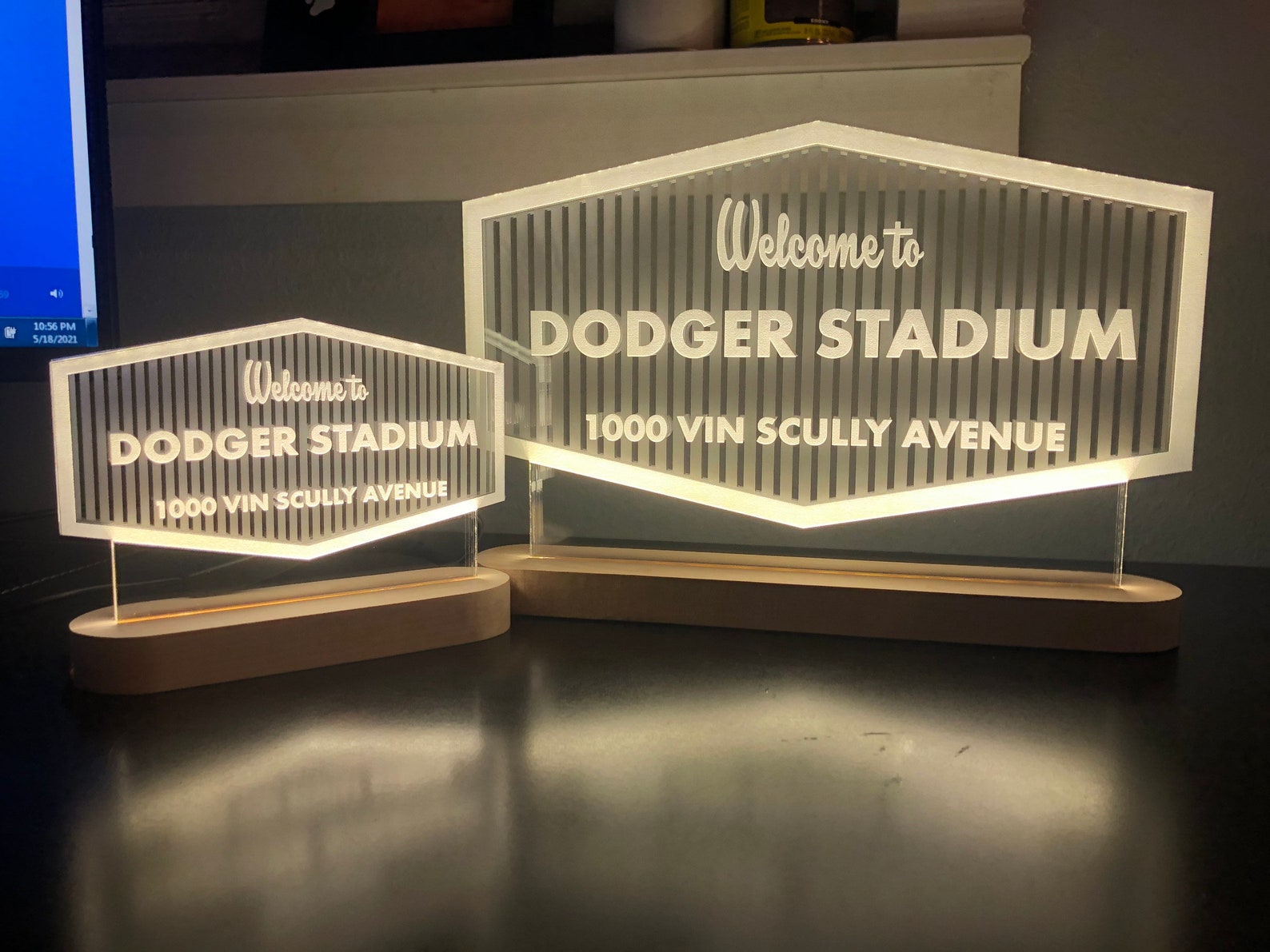 Large Welcome to Dodger Stadium LED Sign - Etsy