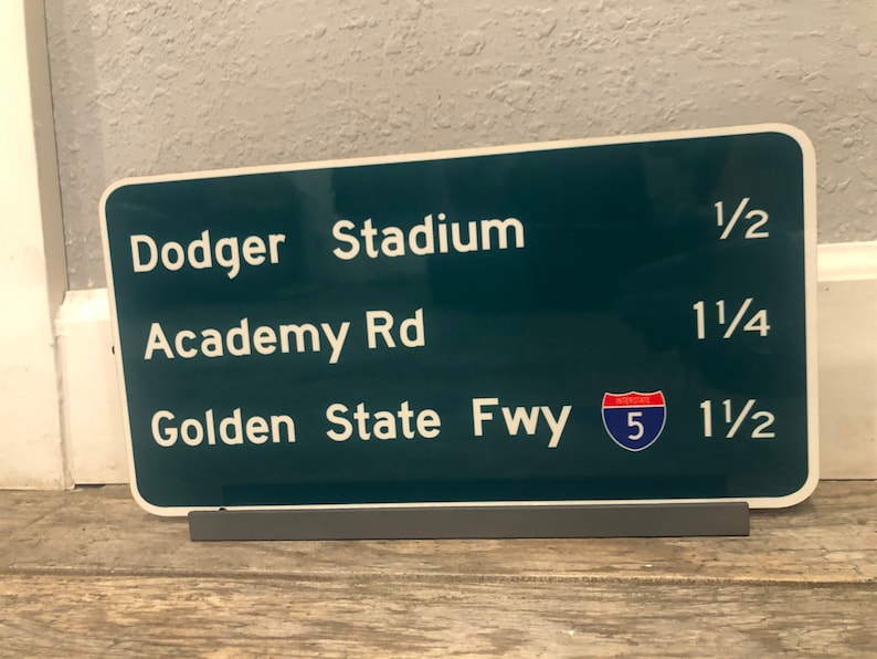 Dodger Stadium I5 Fwy Exit Sign - Etsy