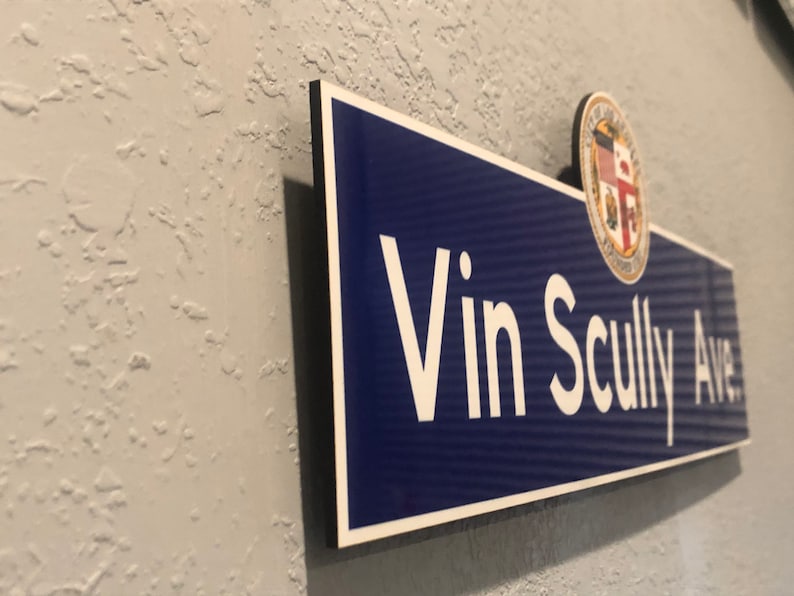 Vin Scully Ave Street Sign - Etsy