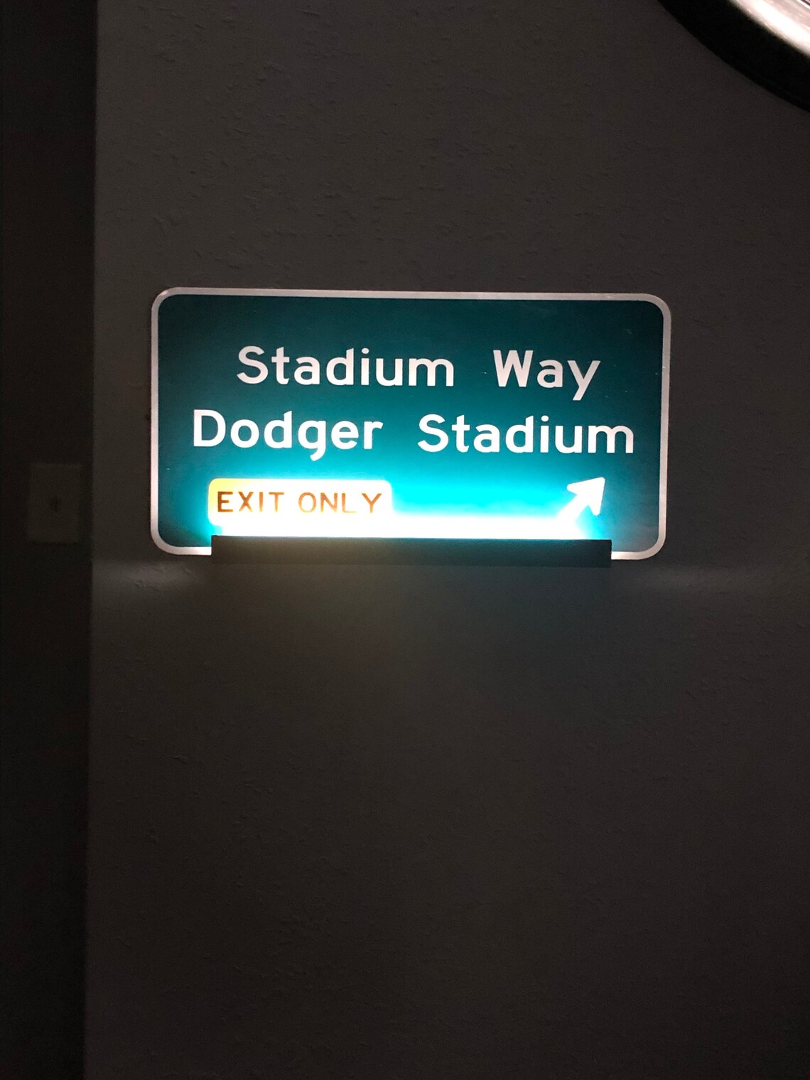 Dodger Stadium Exit Sign - Etsy