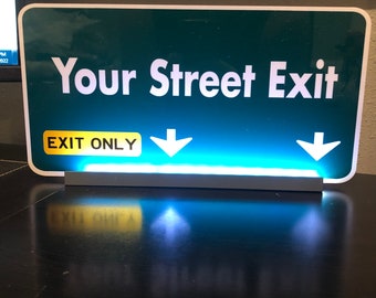 Custom Freeway Sign - Etsy