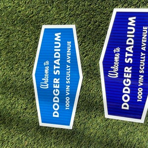 Welcome to Dodger Stadium Sign - Etsy