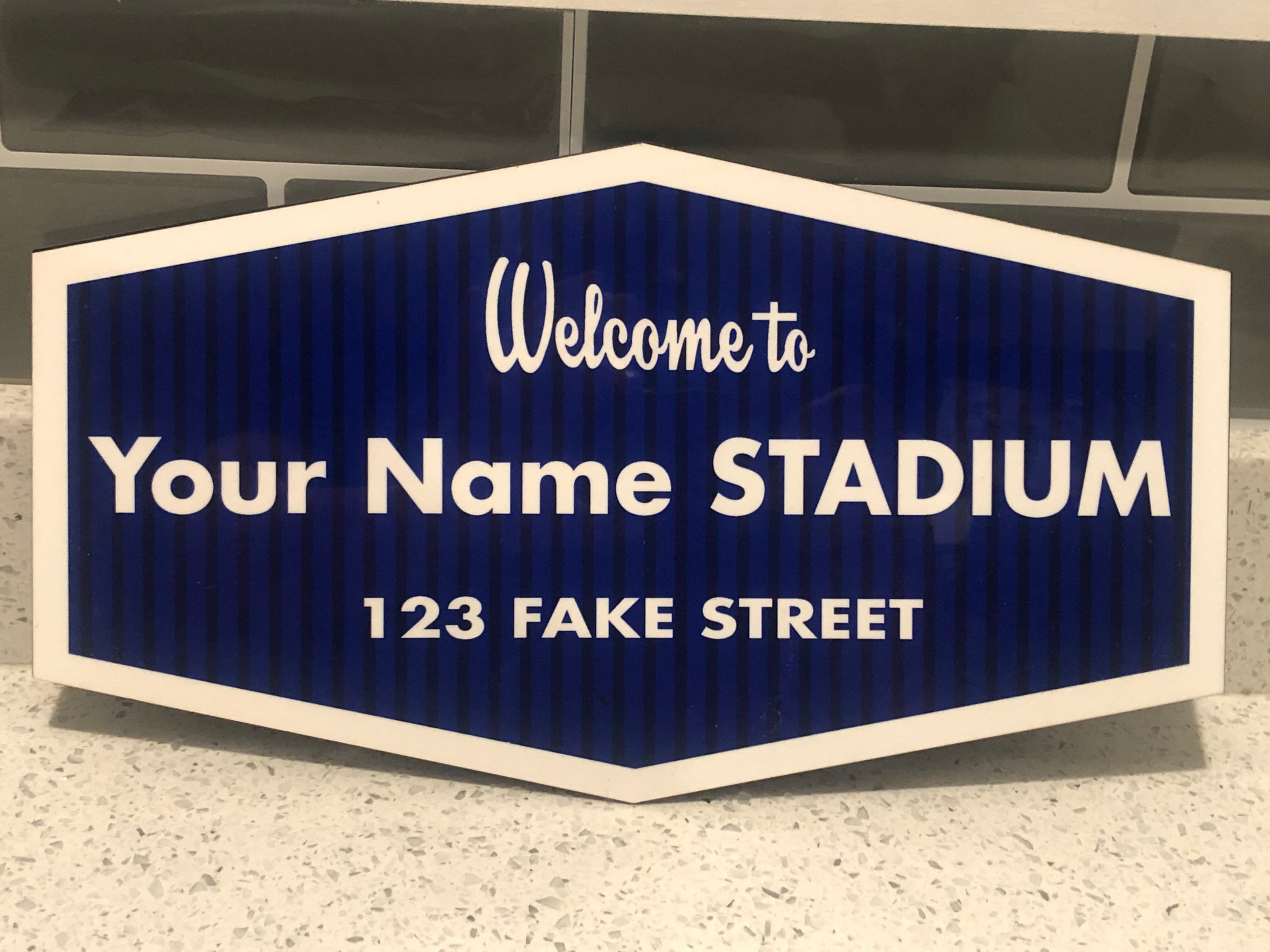 Custom Welcome to Dodger Stadium Sign | Etsy
