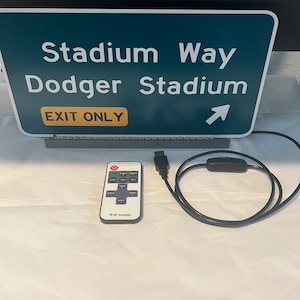 Blue Heaven on Earth Dodger Stadium Inspired Fwy Sign - Etsy