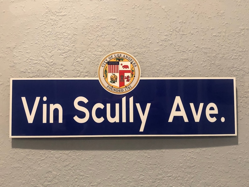 Vin Scully Ave Street Sign - Etsy